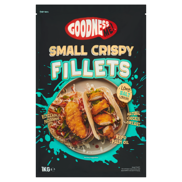 Goodness Me! Small Crispy Fillets 1kg - We Get Any Stock