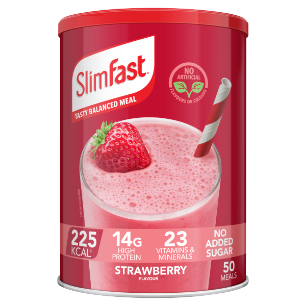 SlimFast Powder Tin Strawberry 1.825kg - We Get Any Stock