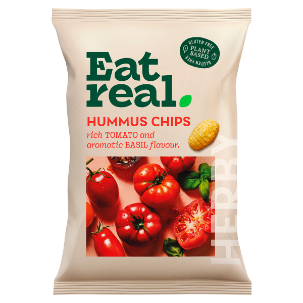 Eat Real Hummus Chips Tomato + Basil Flavour 110g - We Get Any Stock