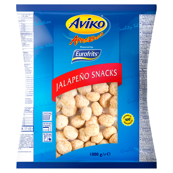 Aviko Cream & Cheese Jalapeno Snacks 1kg - We Get Any Stock