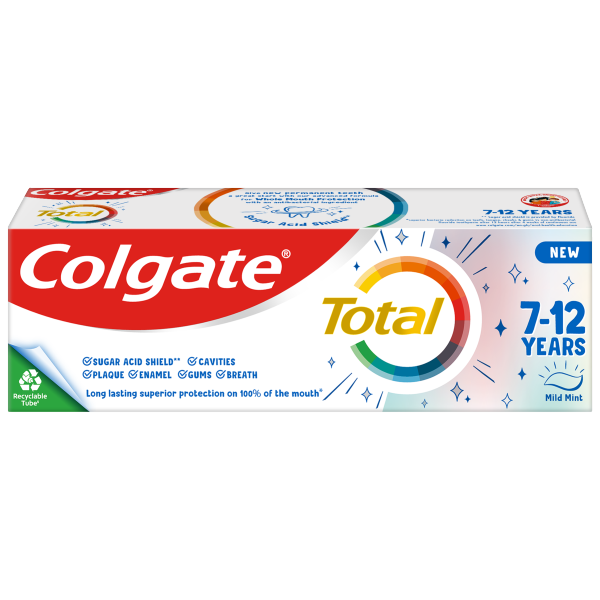 Colgate Total Kids 7-12 Years Mild Mint Toothpaste 50ml - We Get Any Stock