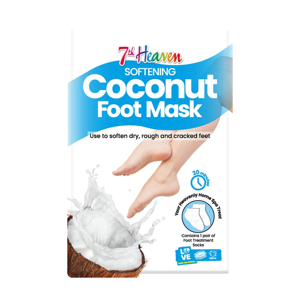 7th Heaven Softening Coconut Foot Mask - We Get Any Stock
