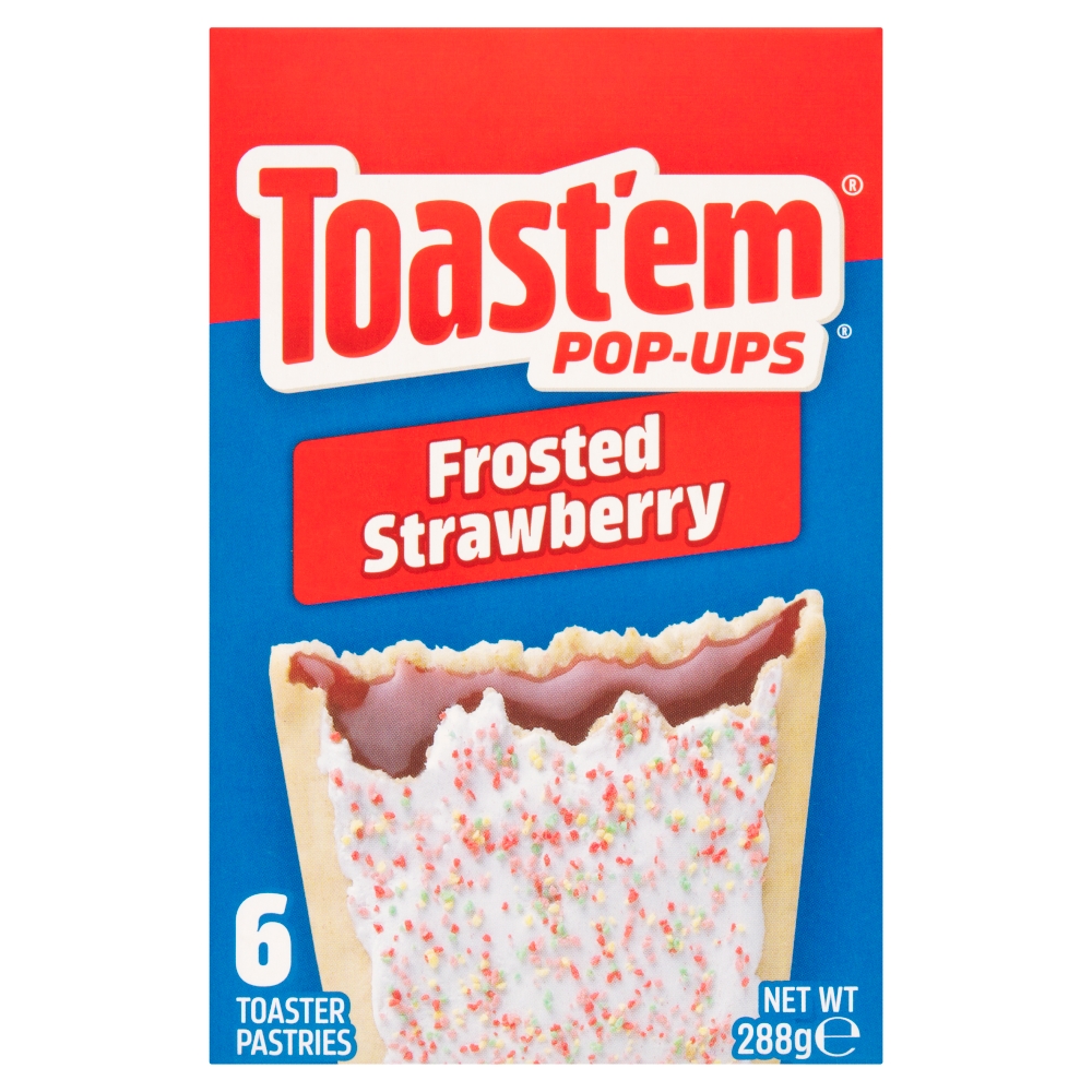 Toast'em Pop-Ups 6 Frosted Strawberry Toaster Pastries 288g - We Get Any Stock