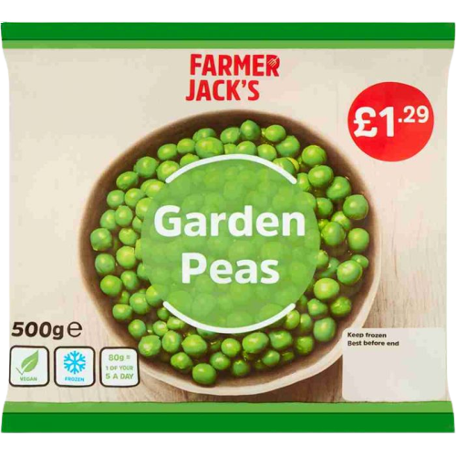 Farmer Jack's Garden Peas £1.29 500g - We Get Any Stock