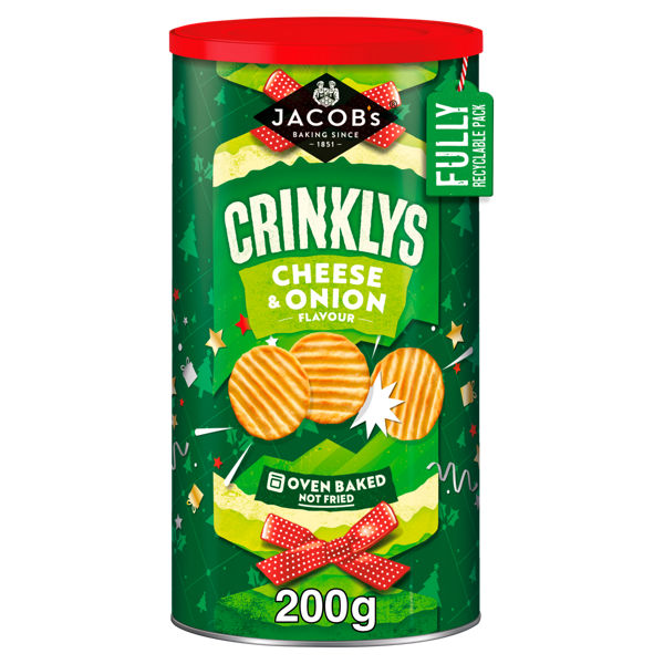 Jacob's Cheese & Onion Flavour Crinklys 200g - We Get Any Stock