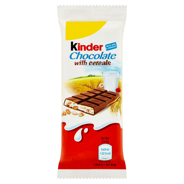 Kinder Chocolate with Cereals Single PM 30P Bar 23.5g - We Get Any Stock