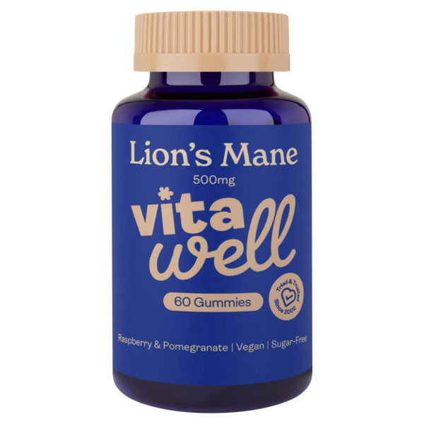 Vitawell Roots Lion's Mane Raspberry & Pomegranate Gummies 60s - We Get ...