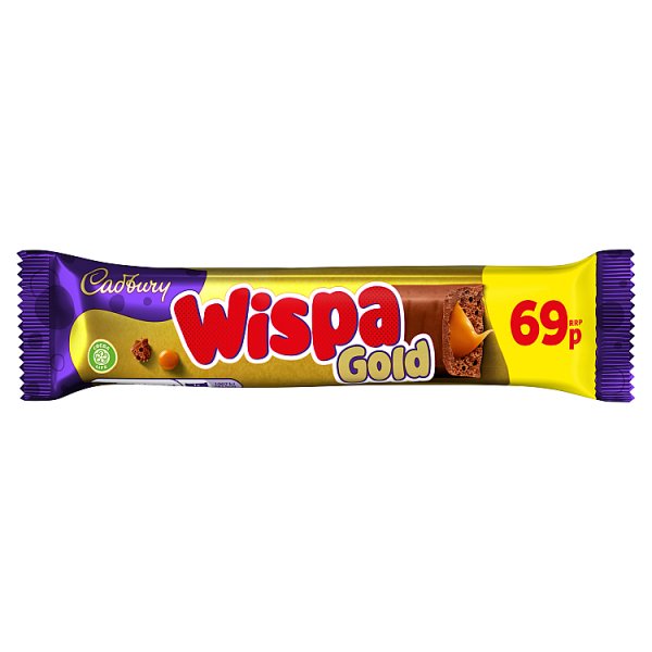 Cadbury Wispa Gold Chocolate Bar Pmp 69P 48g - We Get Any Stock Cadbury Wispa Gold Chocolate Bar Pmp 69P 48g - We Get Any Stock