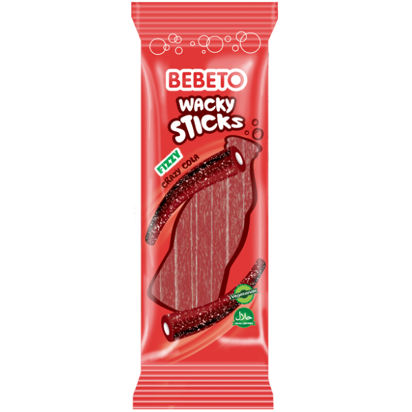 Bebeto Cola Wacky Sticks 160g - We Get Any Stock